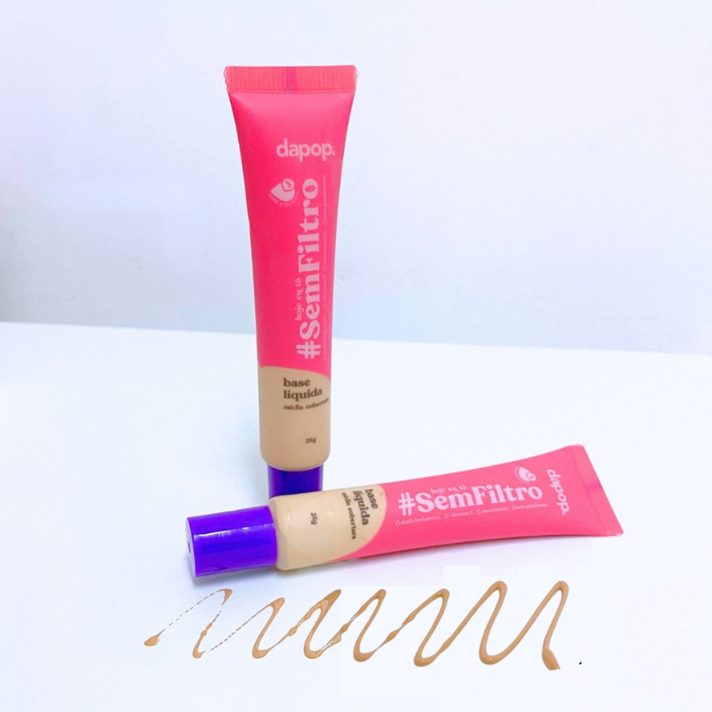 Base Fluída Liquida Dapop Vegano Make Bem Basiquinha - Dapop | Shopee ...
