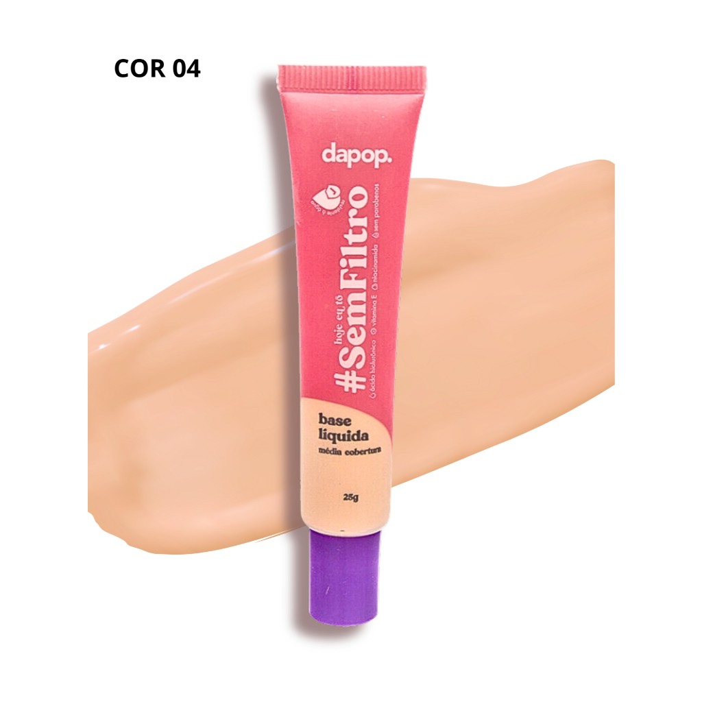 Base Fluída Liquida Dapop Vegano Make Bem Basiquinha - Dapop | Shopee ...