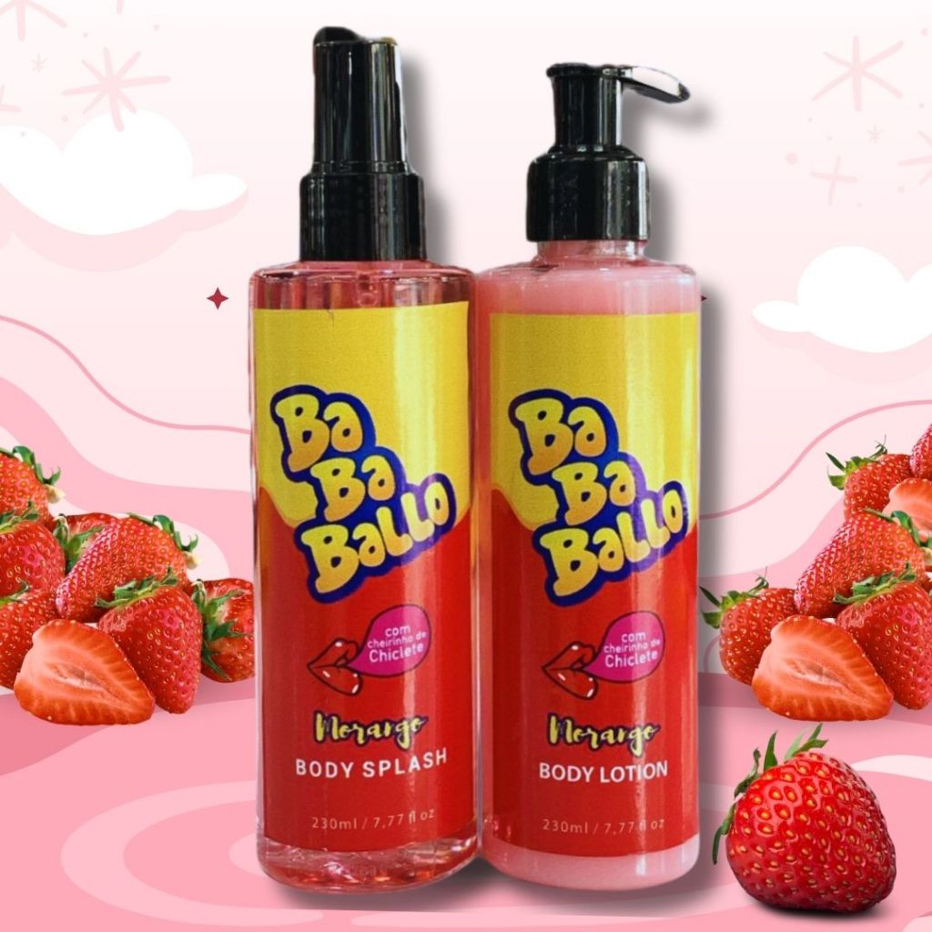 Kit Creme e Body Splash Ba Ba Baloo 230 ml | Shopee Brasil