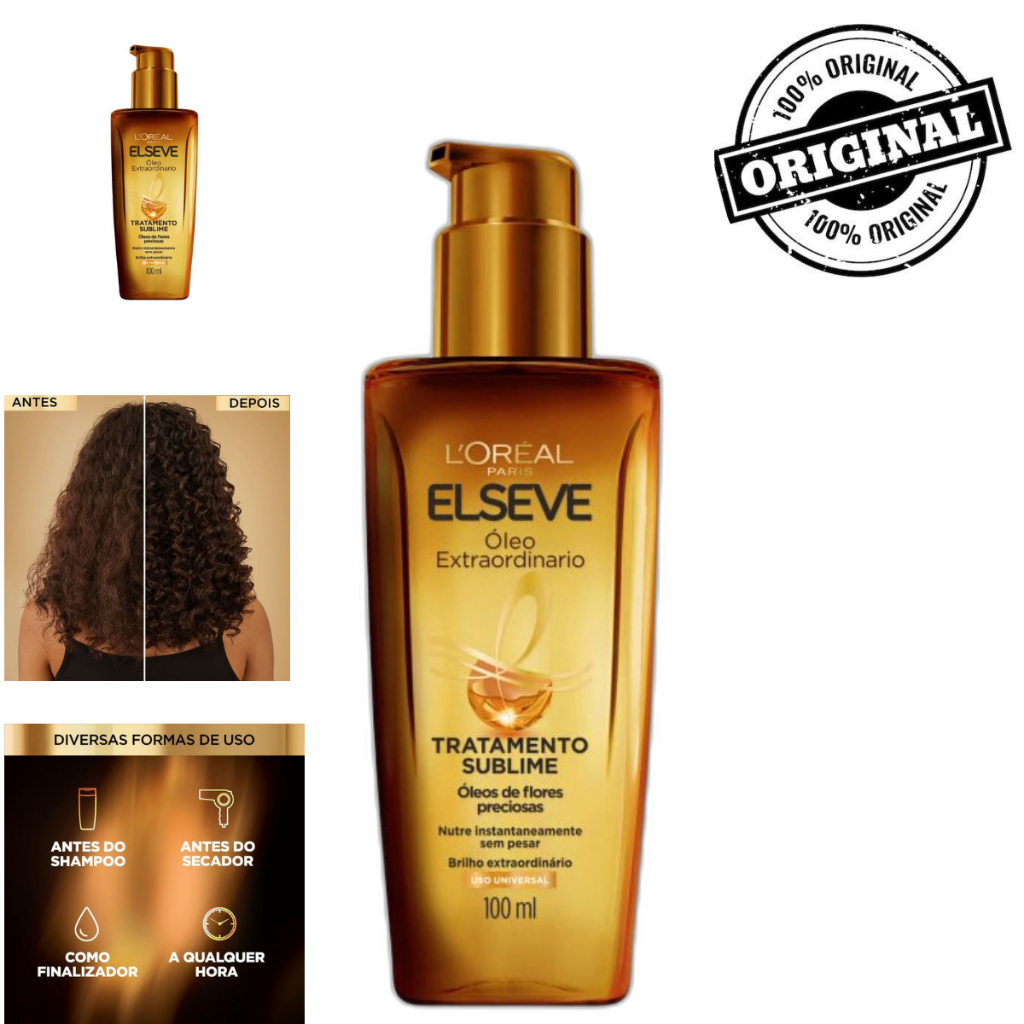 Óleo Elseve Extraordinário Tratamento Sublime 100ML | Shopee Brasil