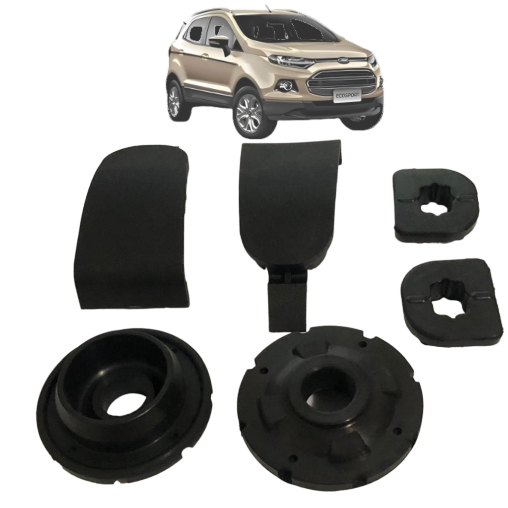 KIT JOGO COXIM SUPORTE RADIADOR INFERIOR SUPERIOR ECOSPORT NOVA 101035 ...