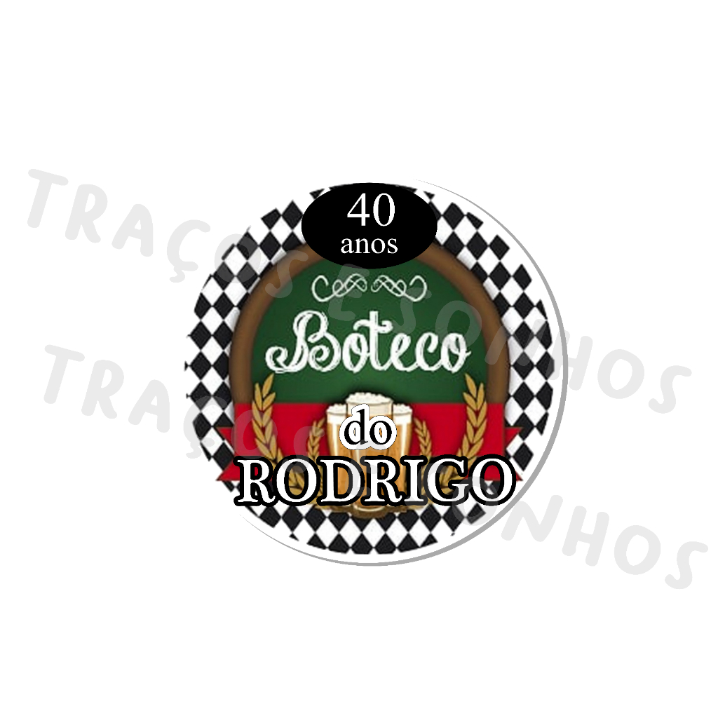 Adesivos Personalizados Boteco para Lembrancinha de Festa de ...