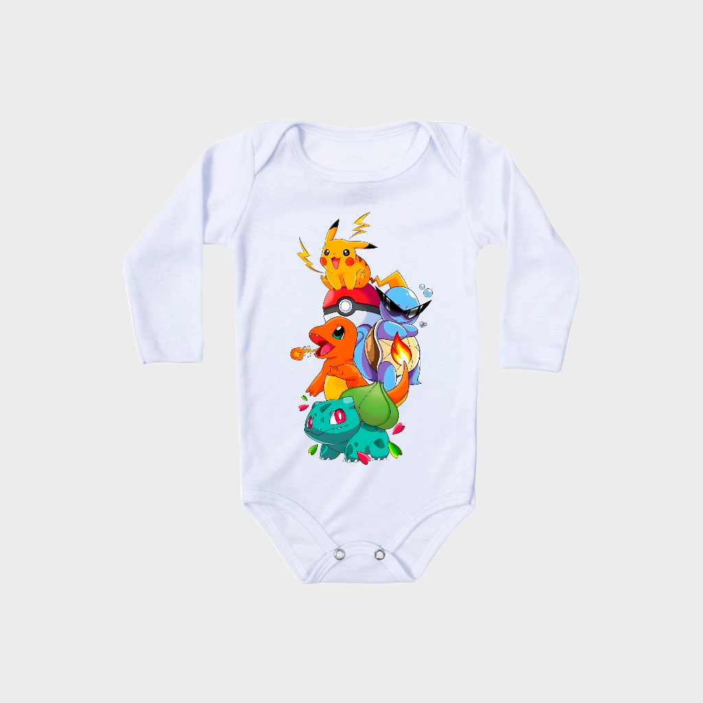 Body bebê pokemon personagens pikachu | Shopee Brasil