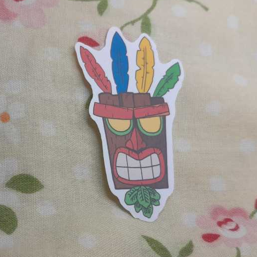 Adesivo / Sticker Aku Aku Crash | Shopee Brasil