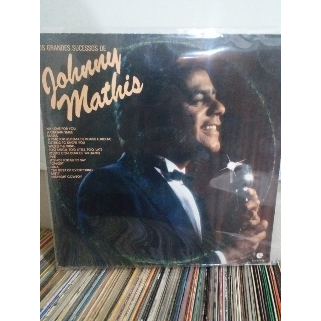 Vinil Johnny Mathis - Os Grandes Sucessos 1982 LP | Shopee Brasil
