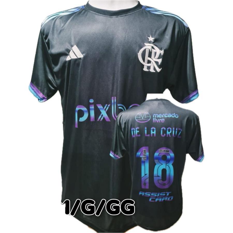 Camiseta do Time do Flamengo Preto e Roxo 24/24 Envio Imediato | Shopee ...
