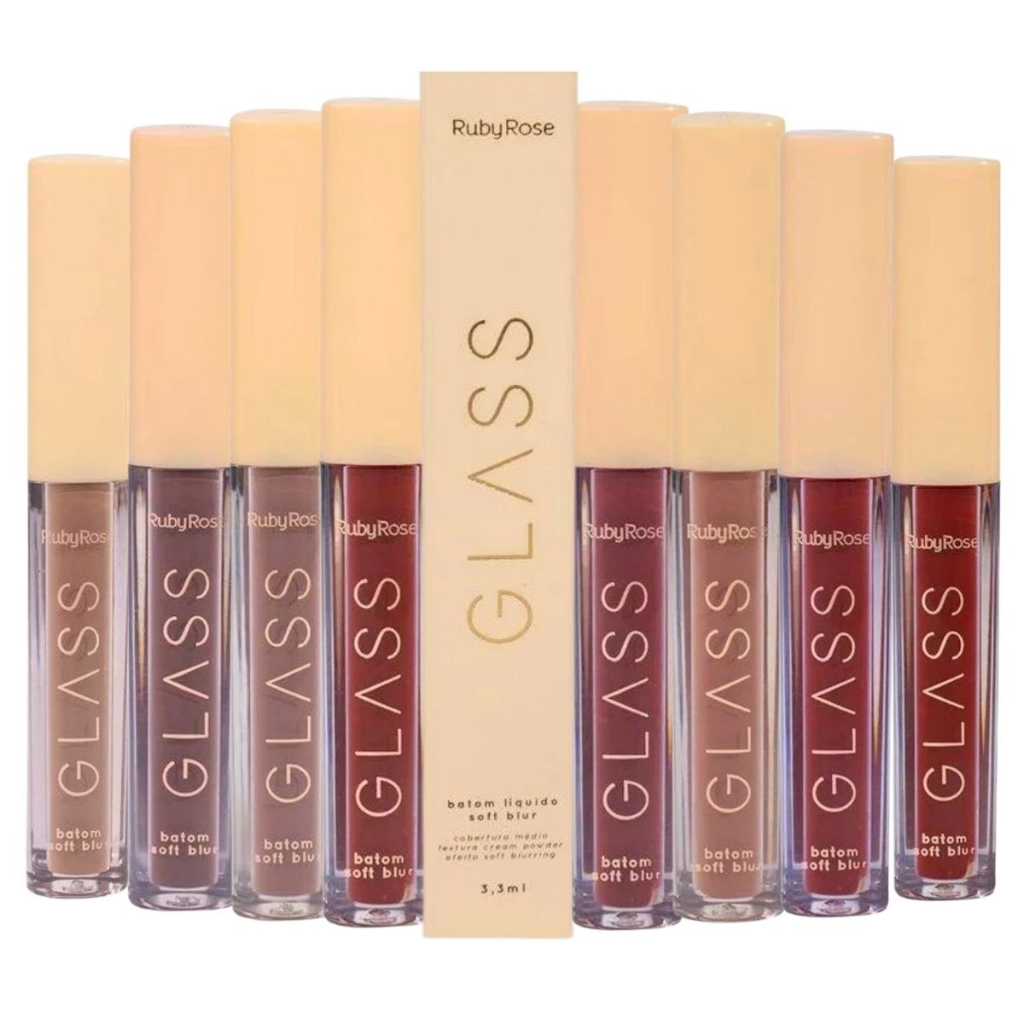 Batom Liquido Matte Soft Blur Glass Ruby Rose - Aveludado / Efeito ...