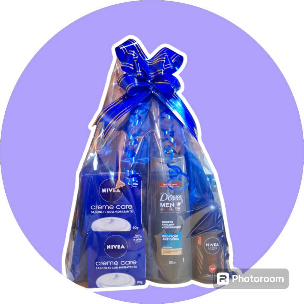KIT PRESENTE SABONETE NIVEA CREME CARE + SHAMPOO DOVE MEN +CARE ...