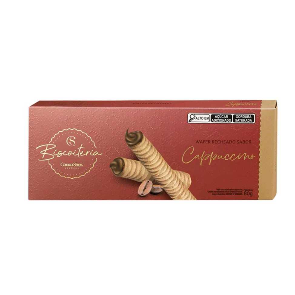 Chocolate Wafer Recheado Cacau Show 80G - Sabores Mil Folhas / LaNut ...