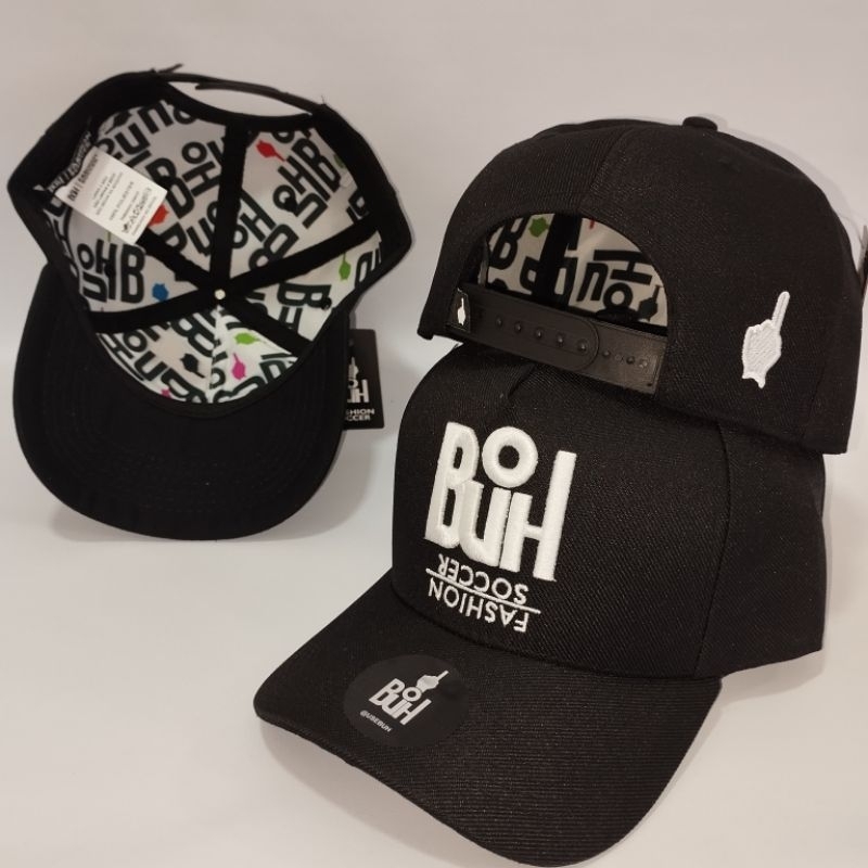 Boné BuH Masculino Aba Curva Bordado Snapback Personalizado Jogador ...