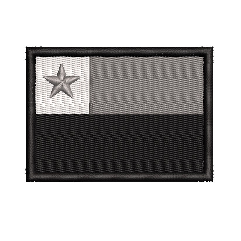 Patch Bordado - Bandeira Chile Negativa | Shopee Brasil