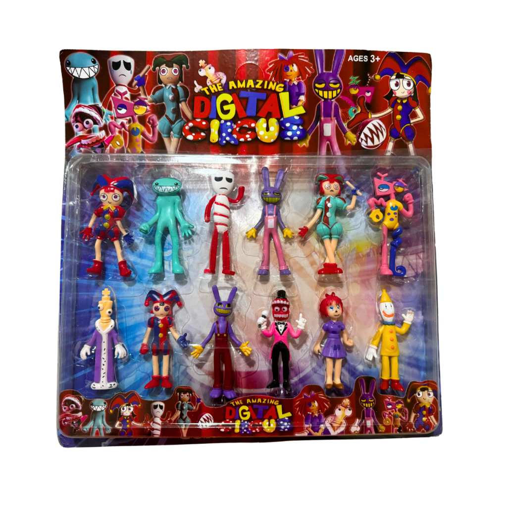 Kit Cartelado 12 Personagens Bonecos Circo Digital Coleção Completa ...
