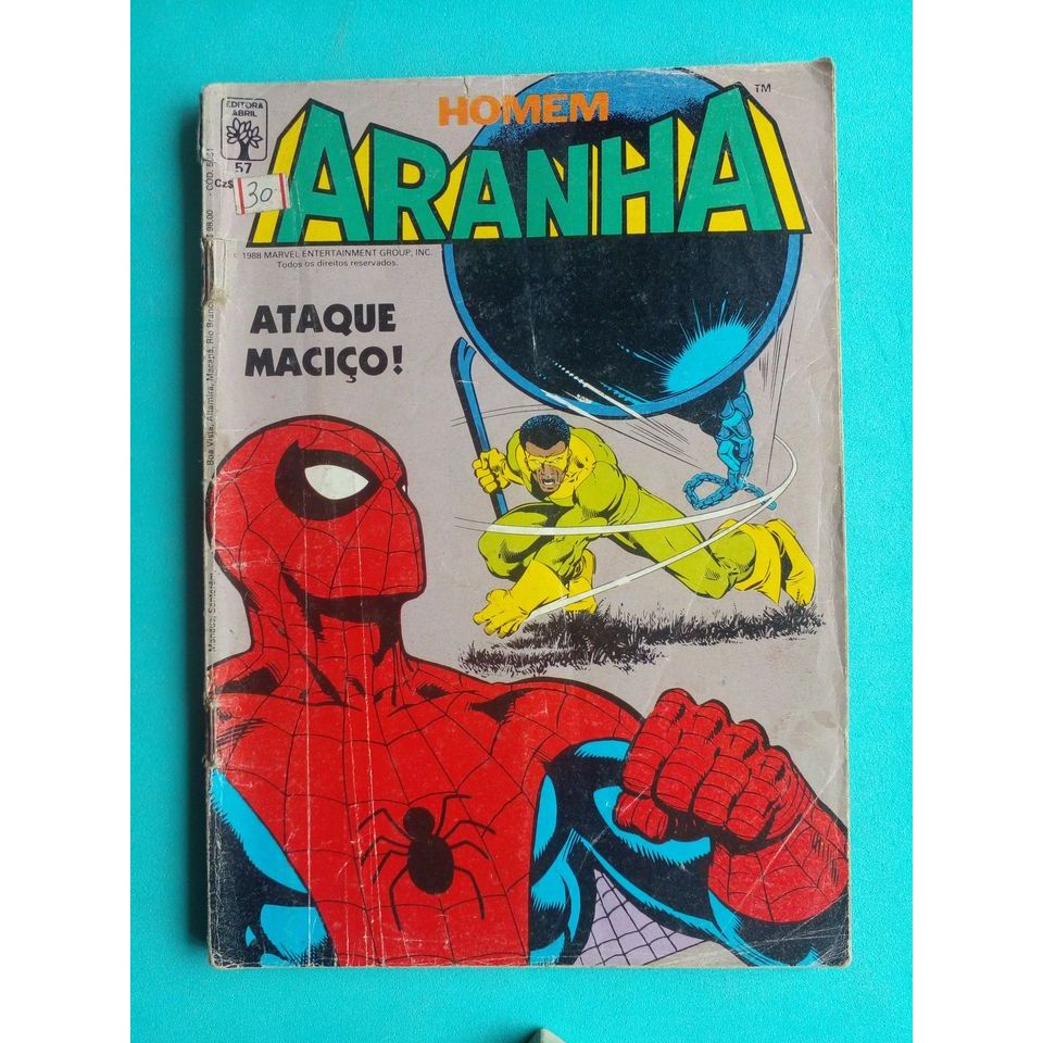 HQ Homem Aranha nº 57 Editora Abril Formatinho Marvel Comics Rafinha Gibi | Shopee Brasil