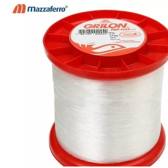 Linha de Pesca e Confecção Nylon Grilon Top Flex 250 Gramas Varias ...
