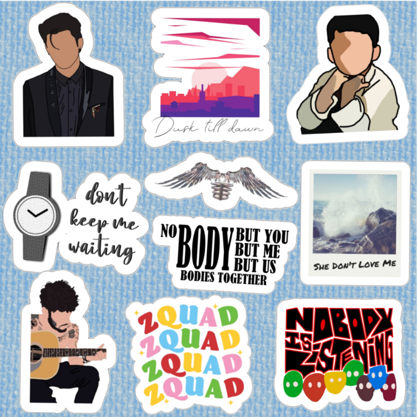kit stickers adesivos zayn malik | Shopee Brasil