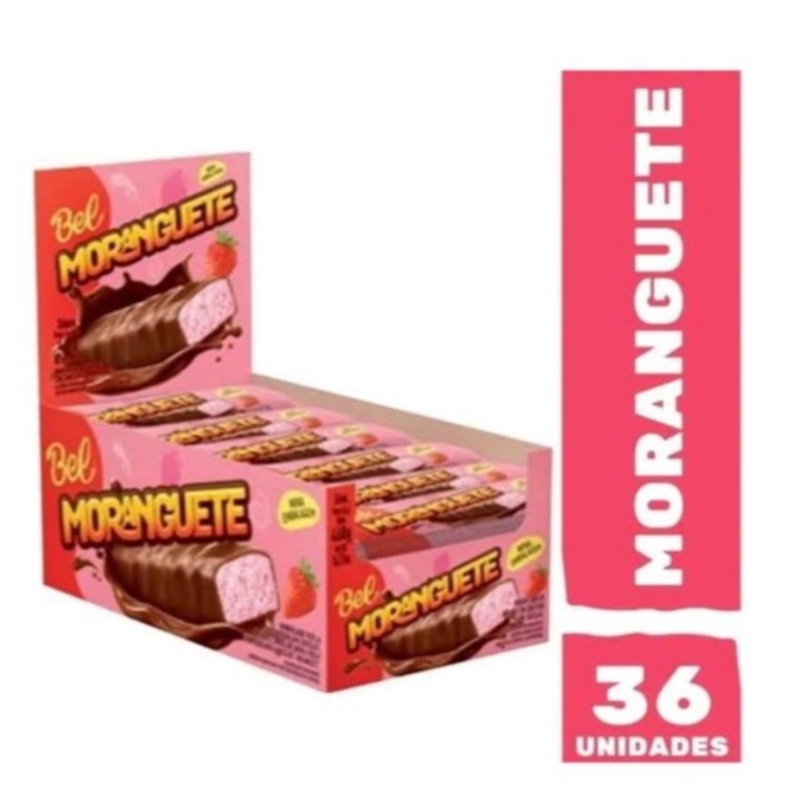 Chocolate Bel Moranguete 36 Unidades- Moranguete Bel 13 g cada | Shopee ...