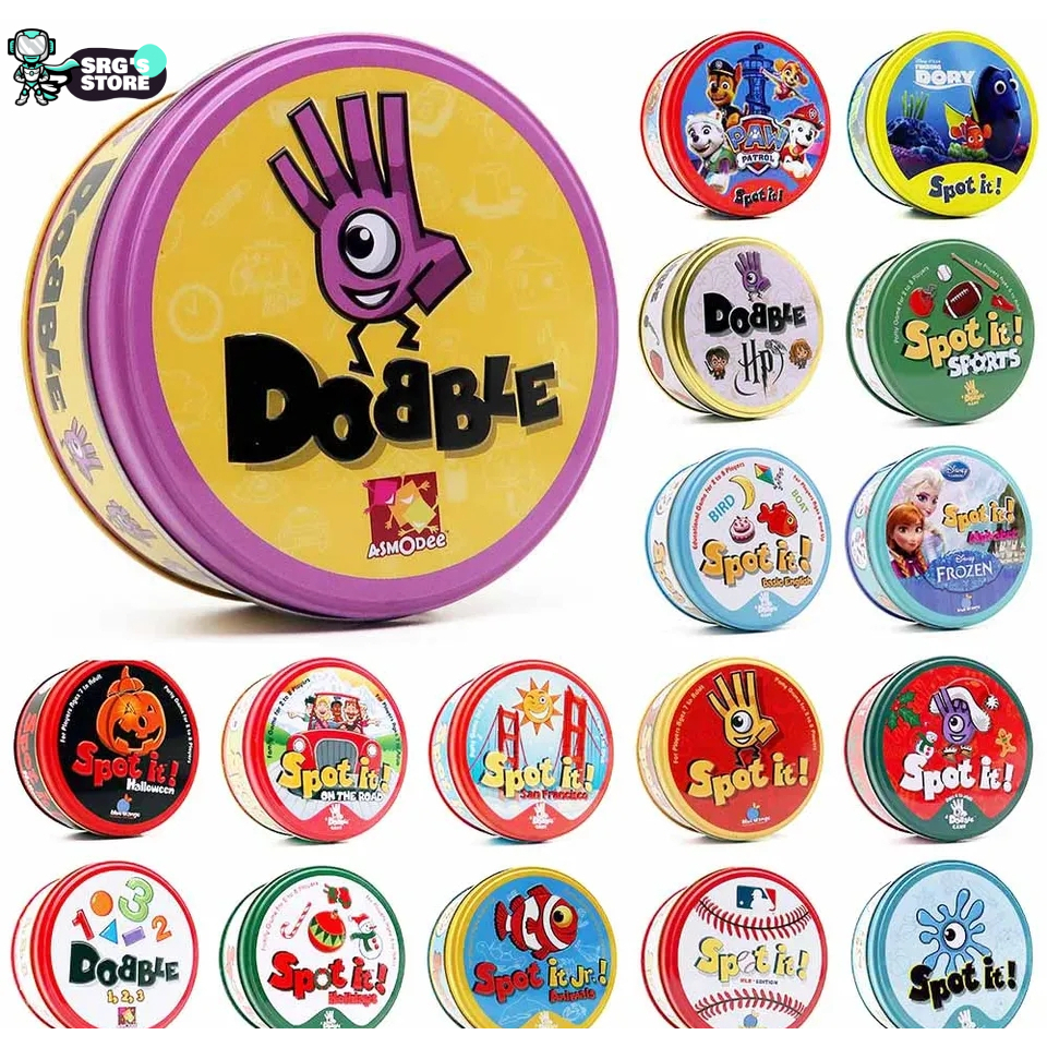 Dobble Jogo de Cartas Personagens Variados, Spot It Escola, Presentes ...