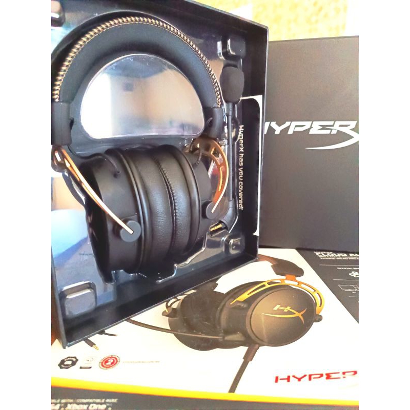 Headset Gamer HyperX Cloud Alpha Gold, Edição Limitada para PC, PS4 ...