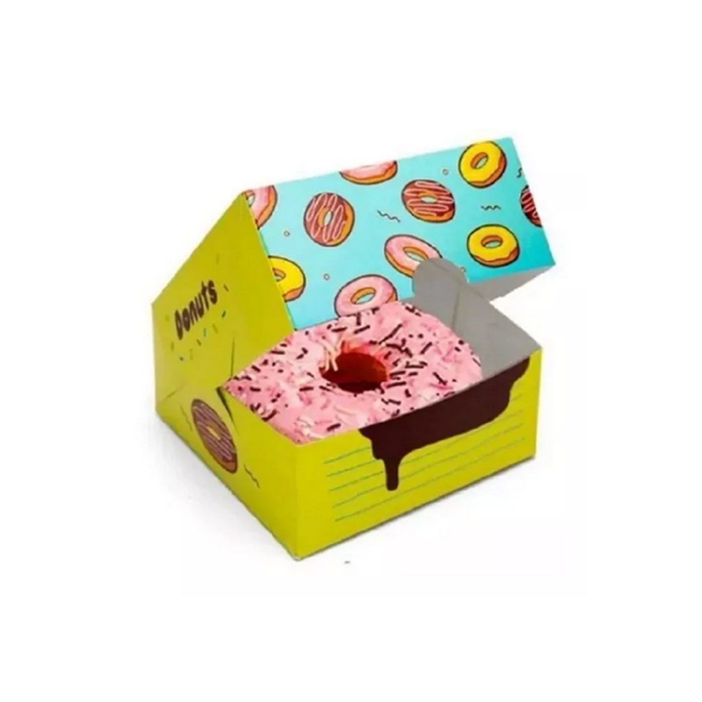 50 Unidades - Embalagem Donuts Delivery Entrega Doces Ifood 1 Und Mini ...