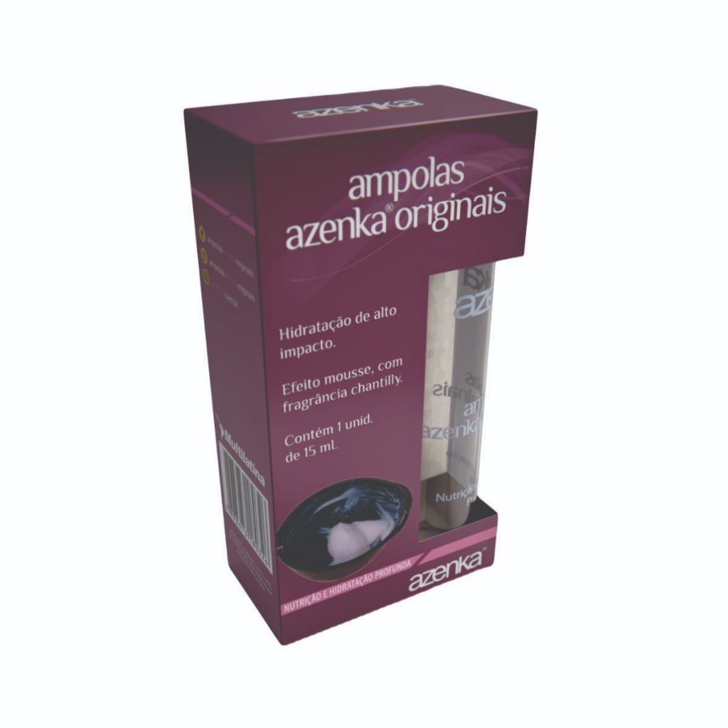 Ampola Azenka Original dose única, hidratação profunda e recuperaçãs ...