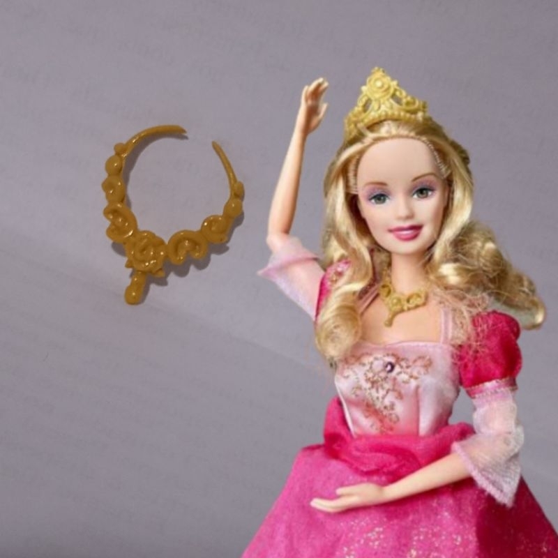 Colar em biscuit boneca Barbie 12 princesas Bailarinas Genevieve ...