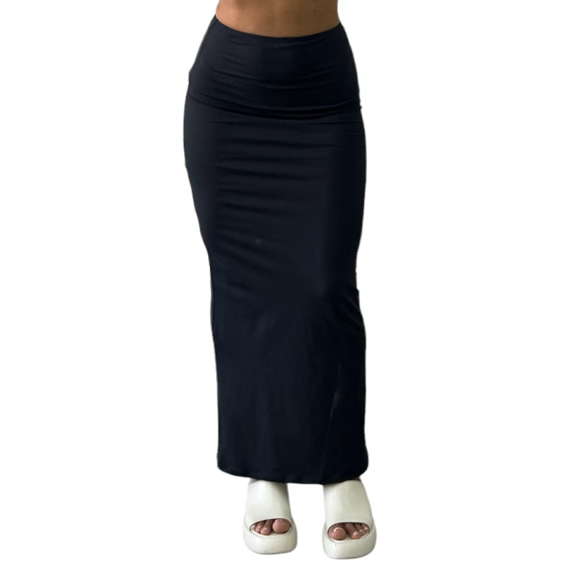 Saia Longa Justa Gringa SUPLEX Cos Alto Tubinho | Shopee Brasil