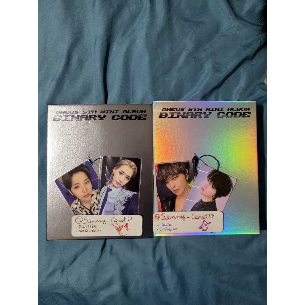 ONEUS BINARY CODE COMPLETO COM POB KTOWN4 ÁLBUM COM PHOTOCARD E POSTER ...