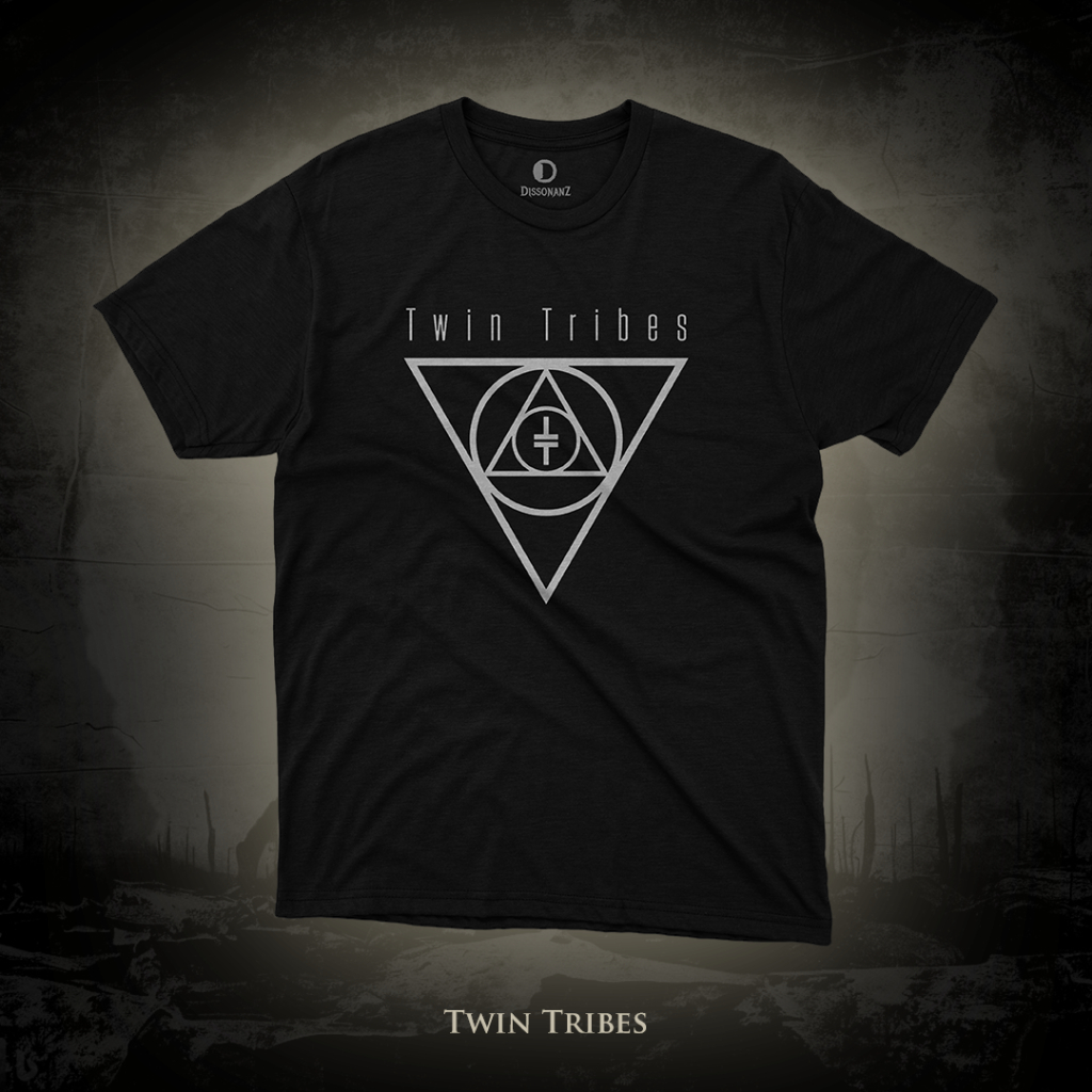 Camiseta: Twin Tribes - Triangle - Dark Gothic => 100% algodão, estampa ...