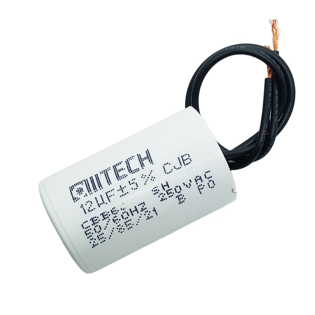 Capacitor de partida 12uf 250vac 2 fios | Shopee Brasil