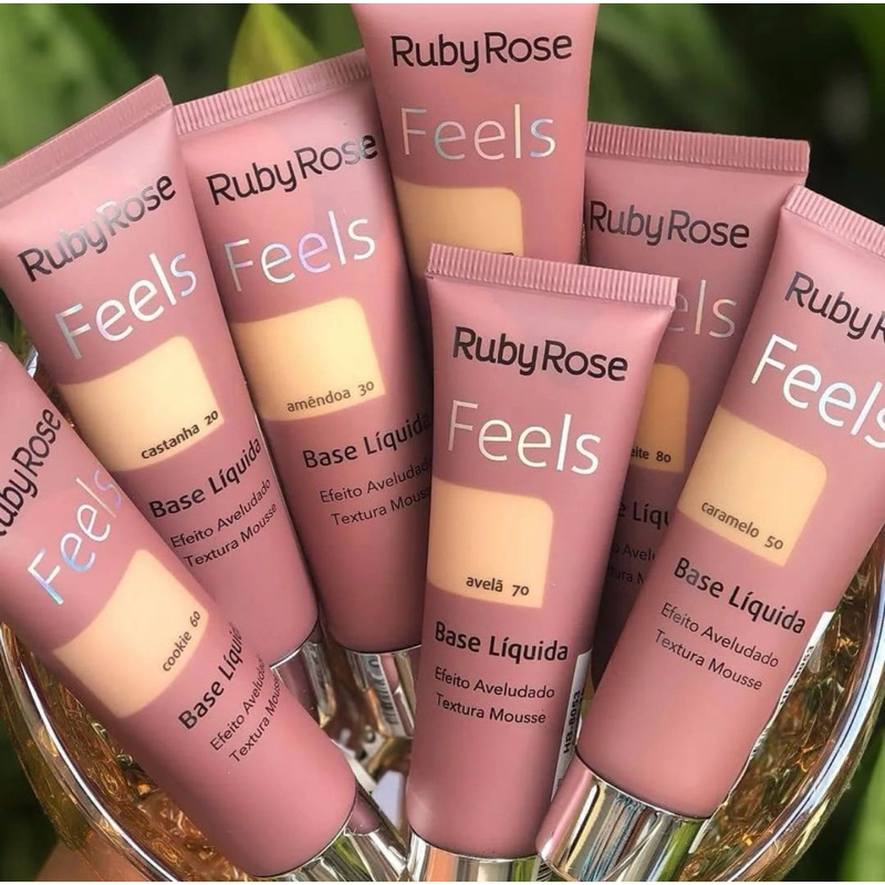 base feels Ruby rose | Shopee Brasil
