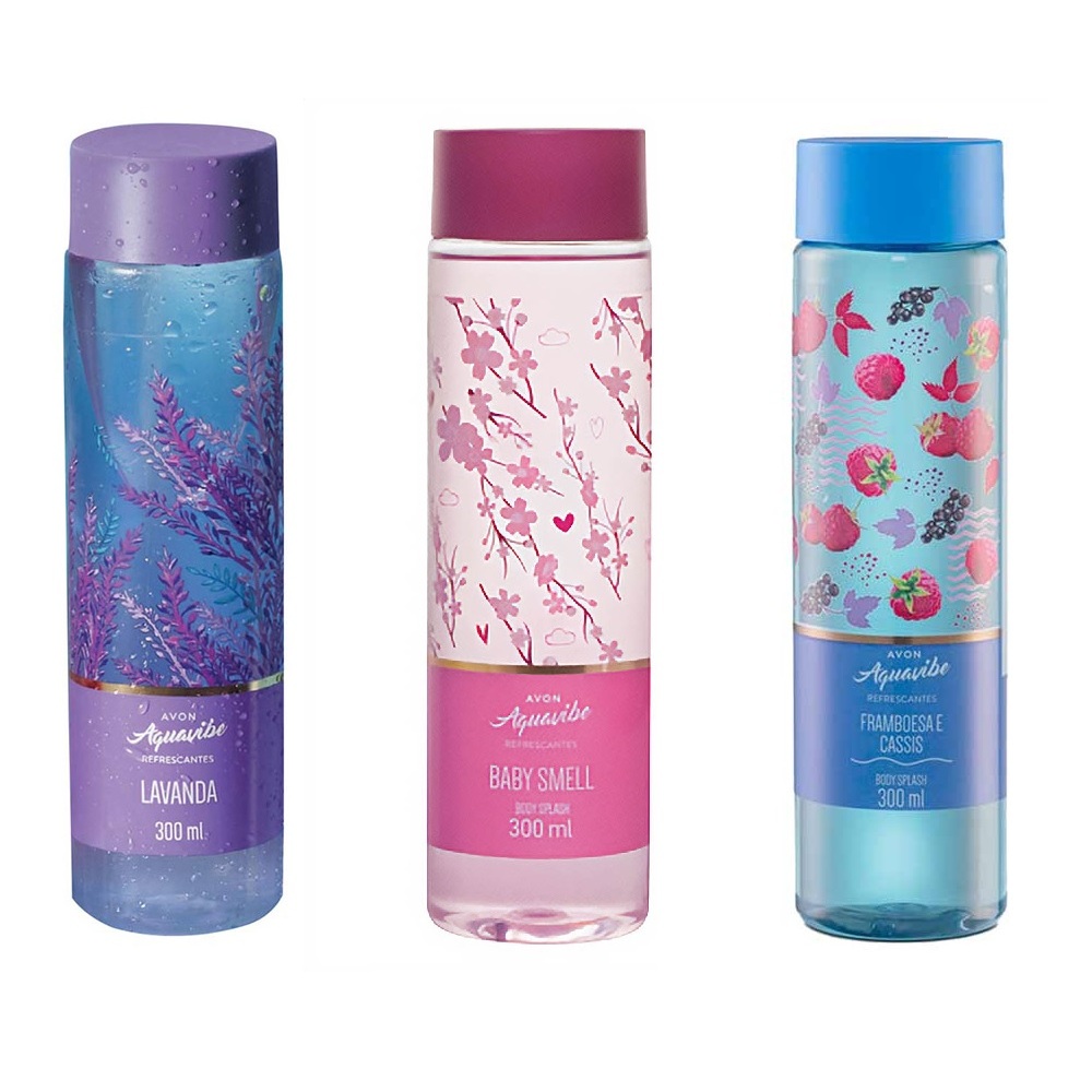 Colônia desodorante Body Splash Avon Aquavibe Refrescantes 300ml ...