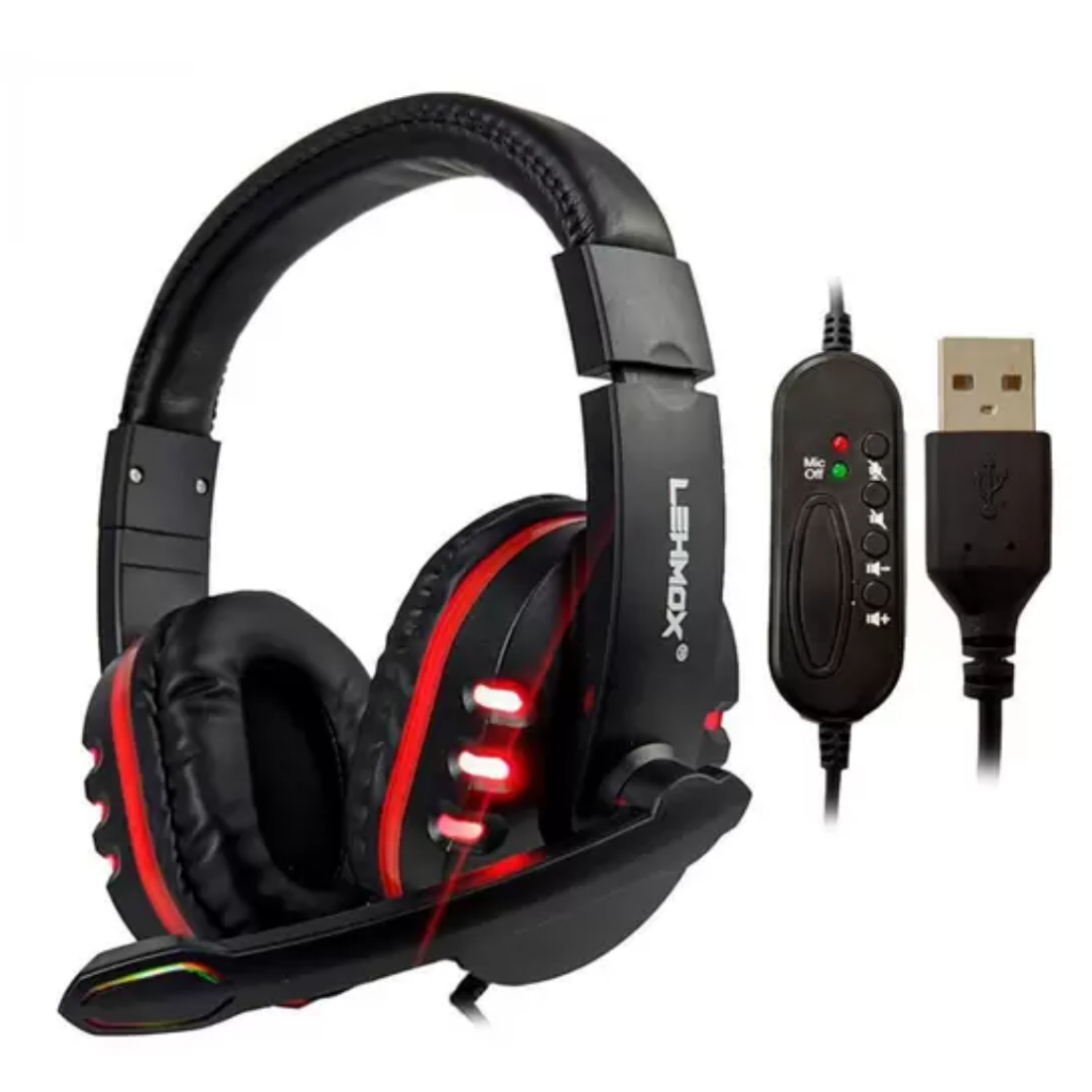 Headset Gamer Rgb Usb Fone De Ouvido Com Led Pc Xbox Ps4 | Shopee Brasil