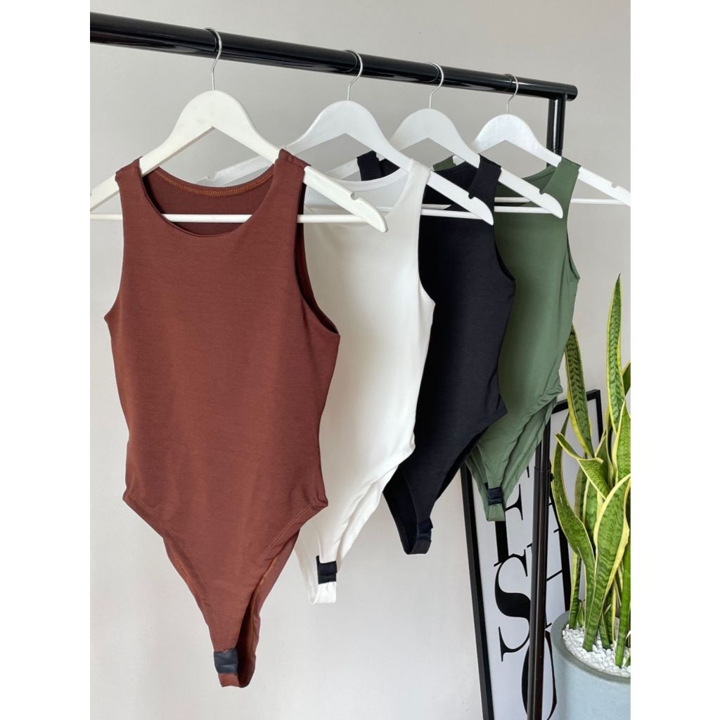 Kit 4 Body Bory Bori Macacão Gola Redonda Regata Cores do Verão Suplex ...