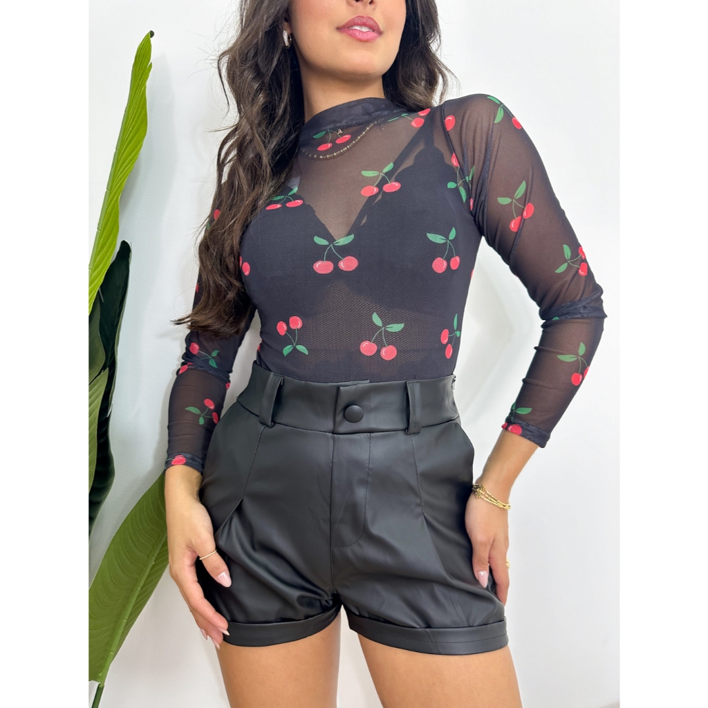 Body Tule Cereja cerejinha Tule de cerejas Body Tendencia | Shopee Brasil