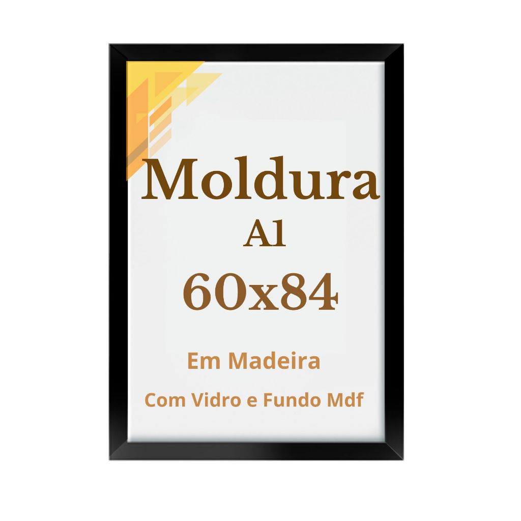 Moldura 60x84 Padrão A1 Com Vidro Quadro Parede 84x60 | Shopee Brasil