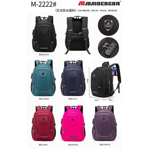 Mochila Grande Reforçada Maideng Executiva Com Cadeado | Shopee Brasil