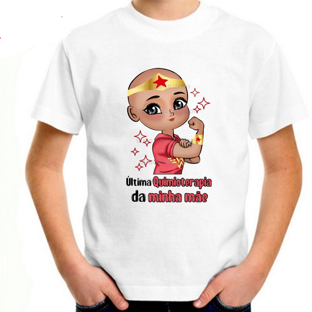 Camiseta última quimioterapia da minha mãe vencemos essa etapa quimio ...