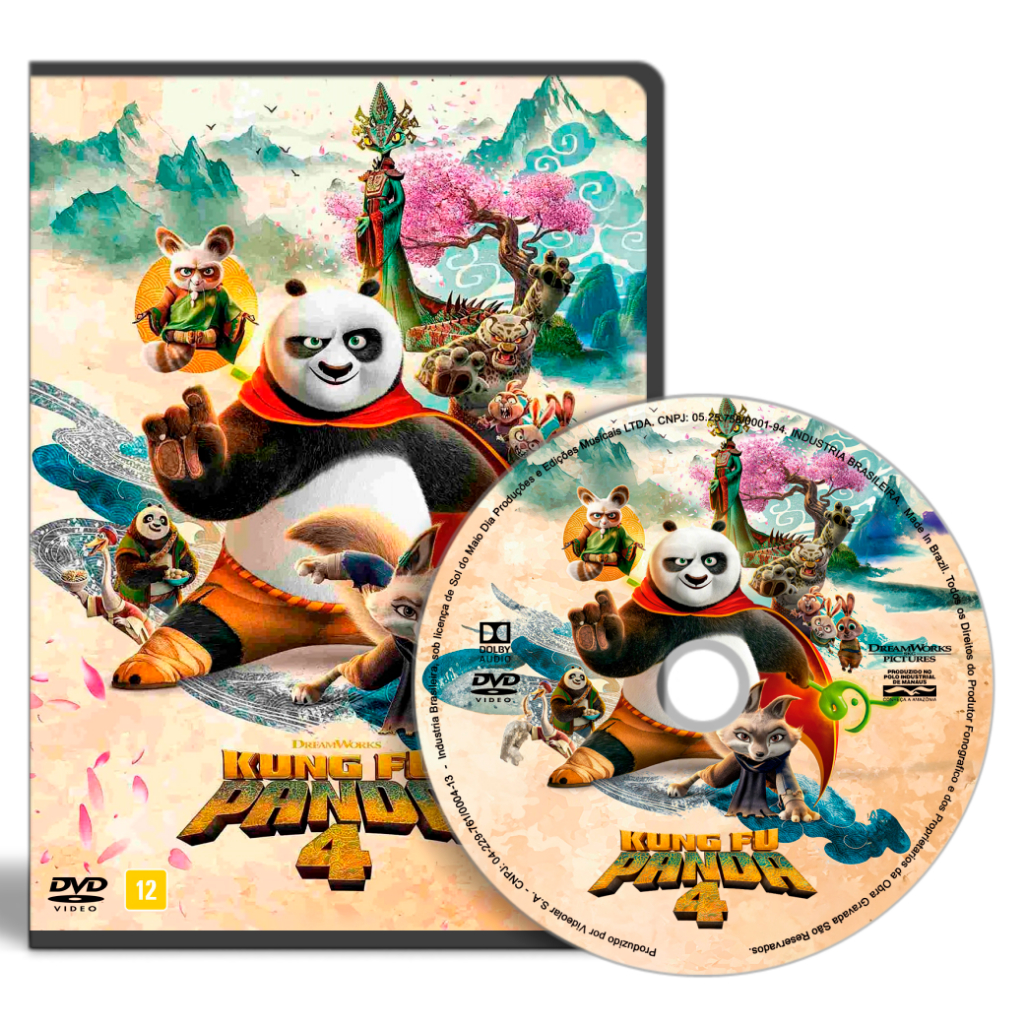 DVD - Kung Fu Panda 4 (2024) (Dual Áudio) | Shopee Brasil