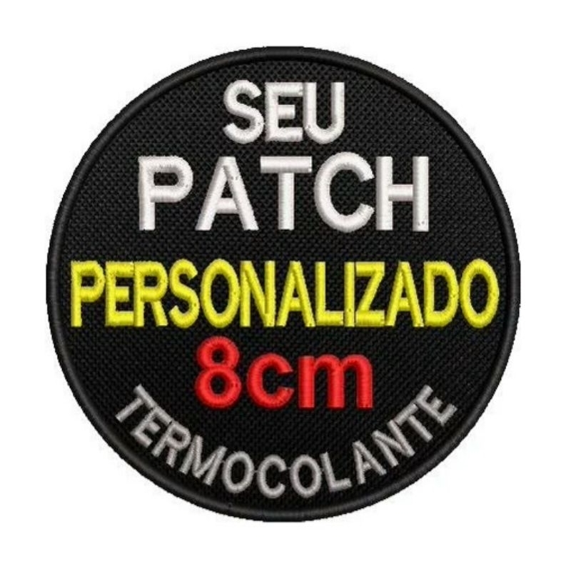 Patch Bordado Pesonalizado com sua Logo 8cm | Shopee Brasil