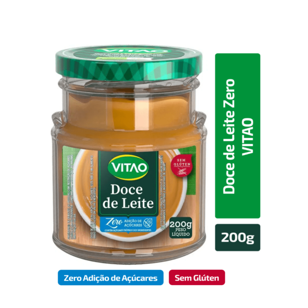 Doce De Leite Puro Zero Açúcar Vitao - 200g | Shopee Brasil