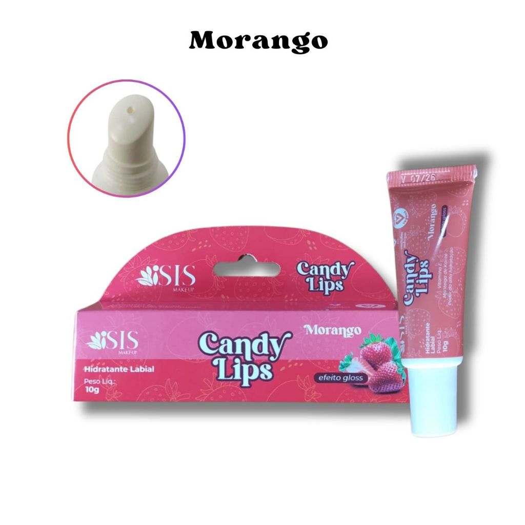 Kit com 6 unidades Hidratante Labial Candy Balm Super Poderes Protetor ...