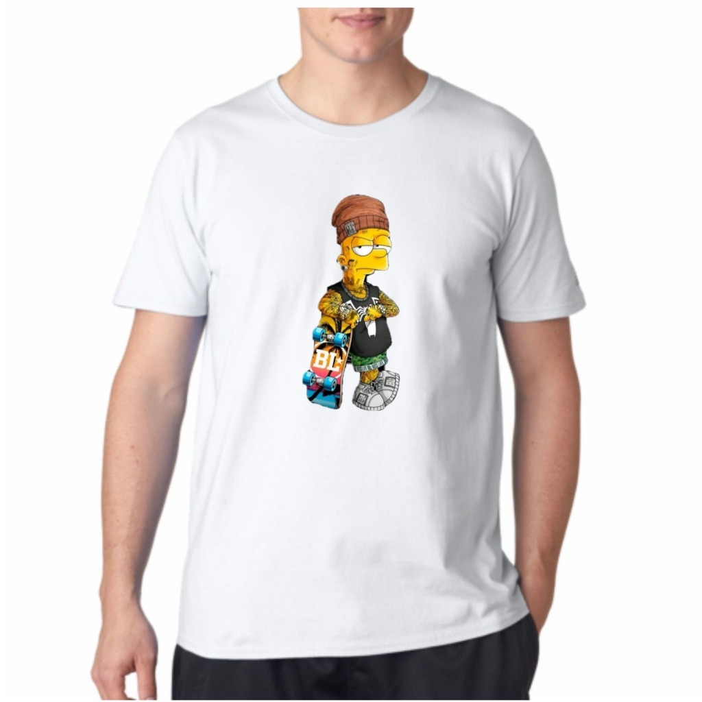 camiseta personalizada bart simpson camisa unissex | Shopee Brasil