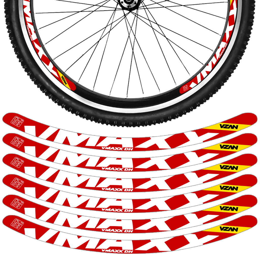 Kit 12 Adesivos Vmaxx Roda Bike Vzan 2023 Freio Vbrake Bicicleta ...