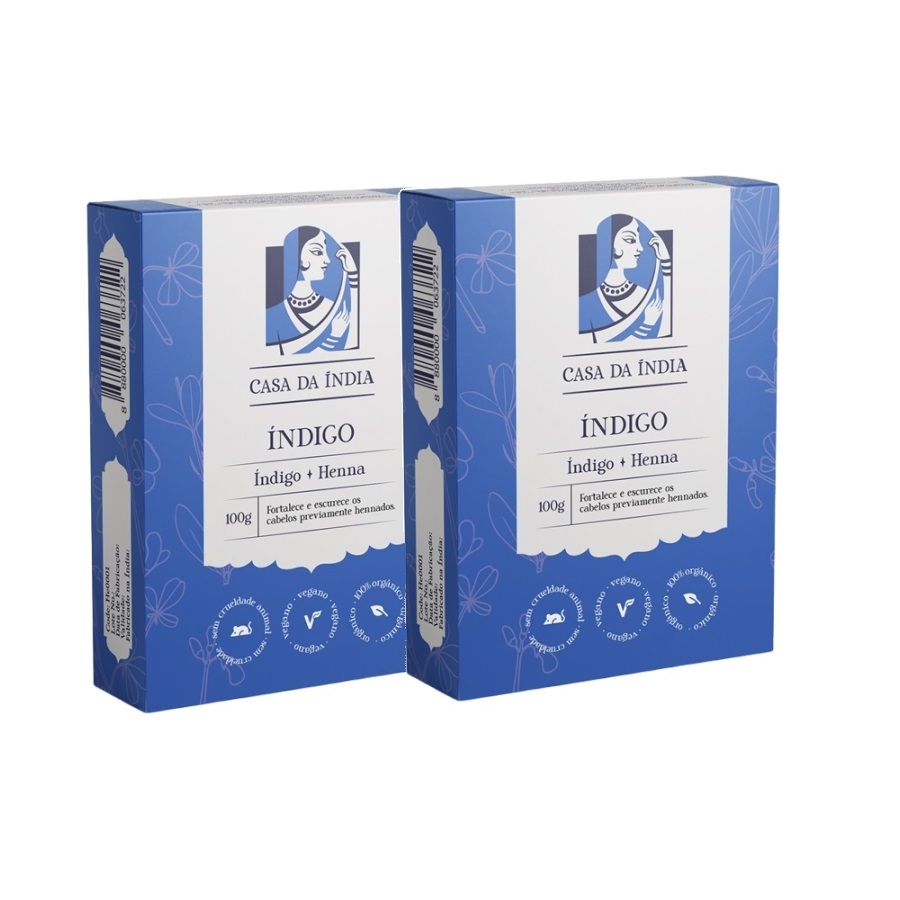 CASA DA INDIA KIT HENNA INDIGO 2 UN | Shopee Brasil