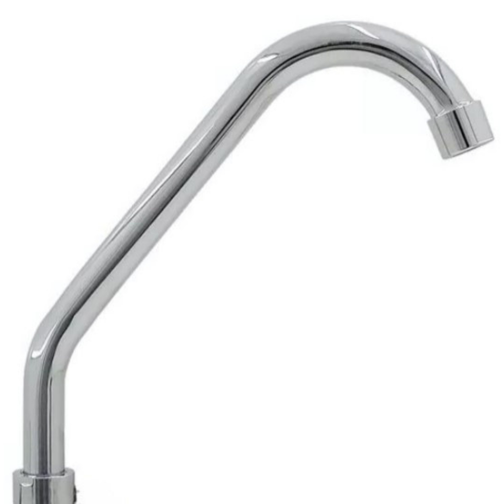 Tubo Tipo J Inox Cromado 23cm Com Rosca 1/2 Polegada Ou 16mm Para ...