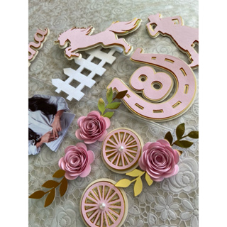 topper topo de bolo personalizado em camadas Ana Castela boiadeira 3d ...