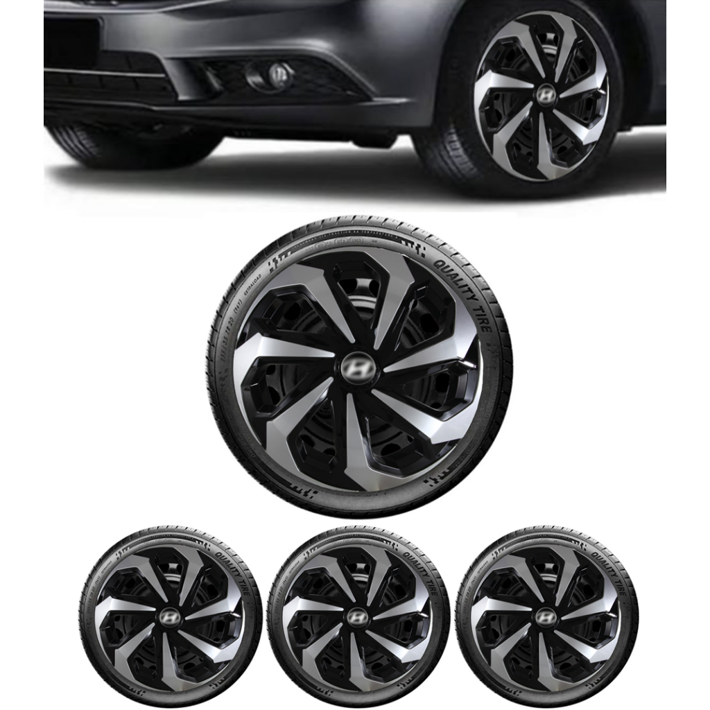Jogo Calota SPIDER Aro 14 HB20 Hatch HB20s Sedan 2015 2016 2017 2018 ...