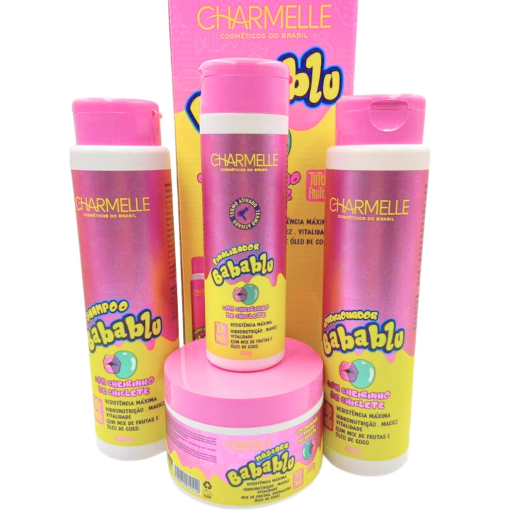 10 KIT BABABLU CHARMELLE COSMÉTICOS TUTTI FRUTTI HIDRONUTRIÇÃO E MACIEZ ...