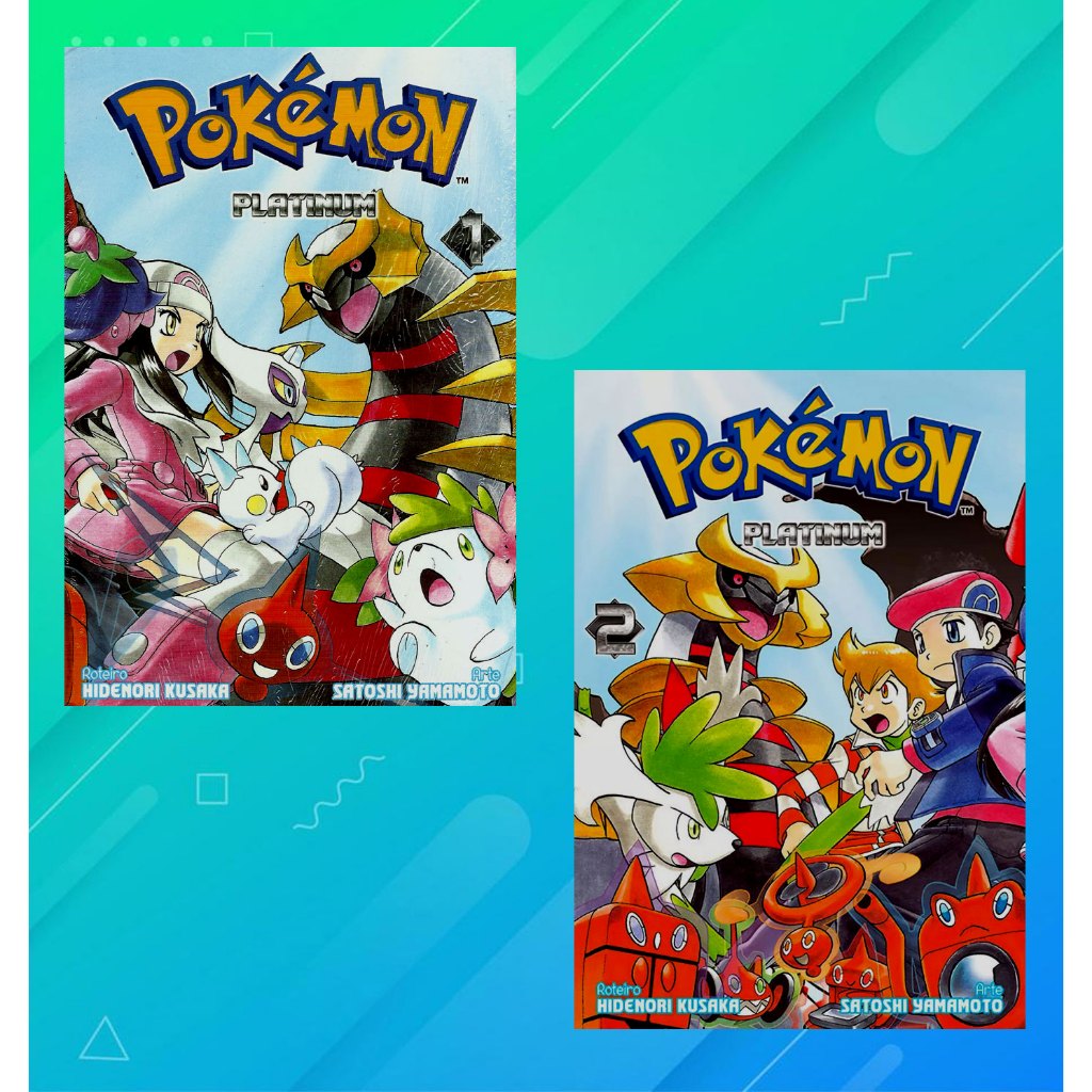 Coleção Completa Mangás Pokémon Platinum Nº 1 e 2 ( Panini - 2024 ) Em ...
