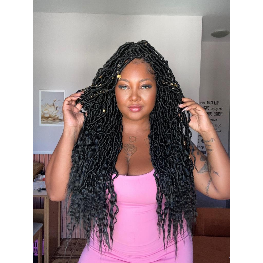 GORGEOUS LOCS - FASHION BRAID - Cabelo CROCHET BRAIDS Orgânico 65CM ...